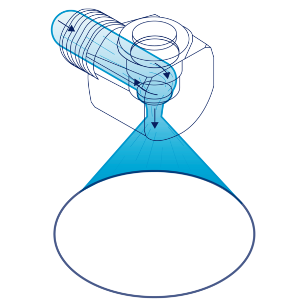 What is the function of the nozzle and spray process? | Hansa Engineering